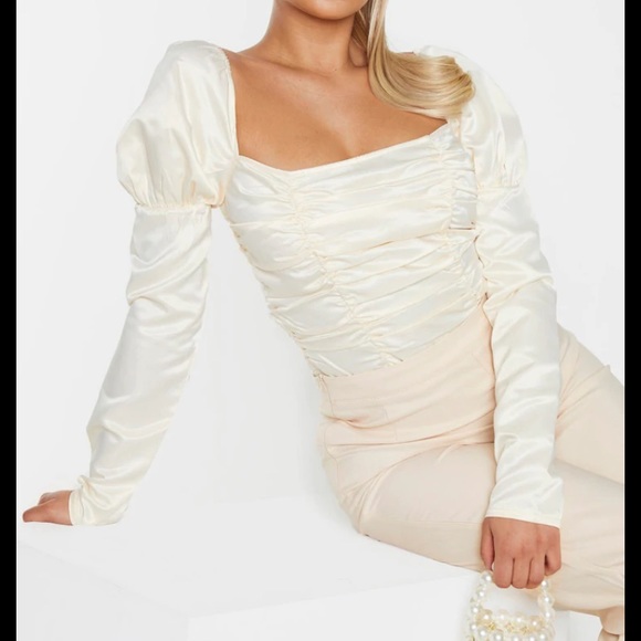 Tops | Pretty Little Thing Bodice Bodysuit | Poshmark